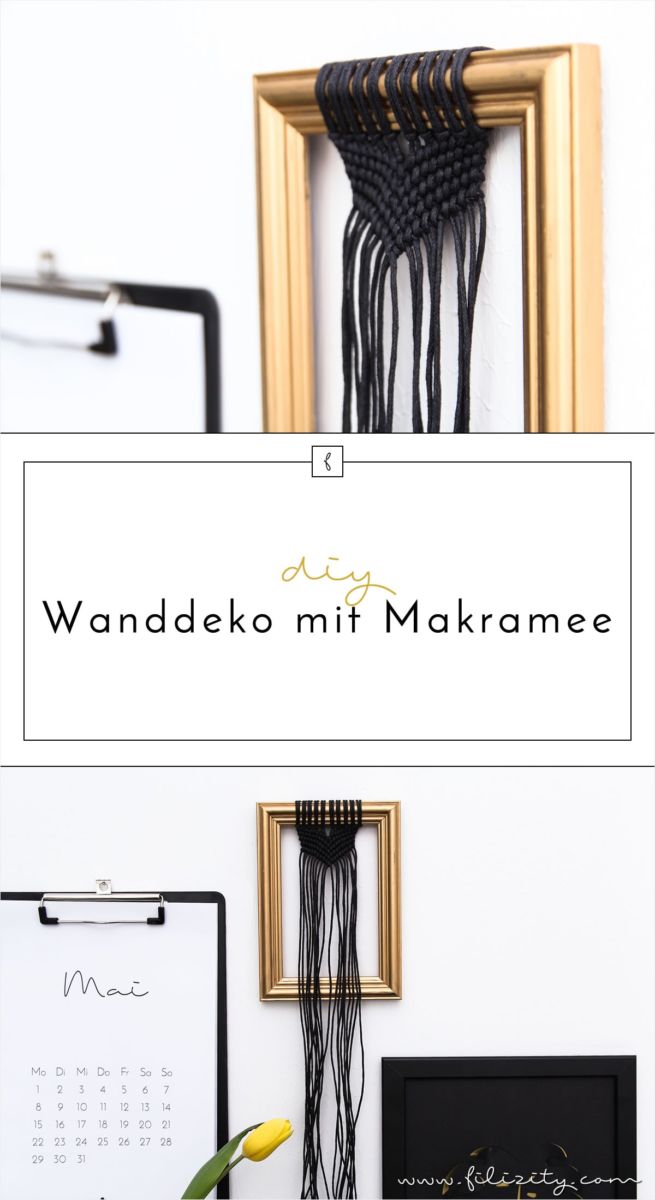 Moderne Wanddeko mit Makramee - Filizity.com