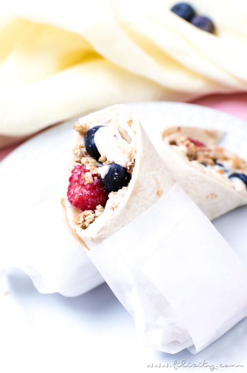 Frühstücks-Wraps mit Kaffee-Quark und Beeren - Genussmomente mit SENSEO ...